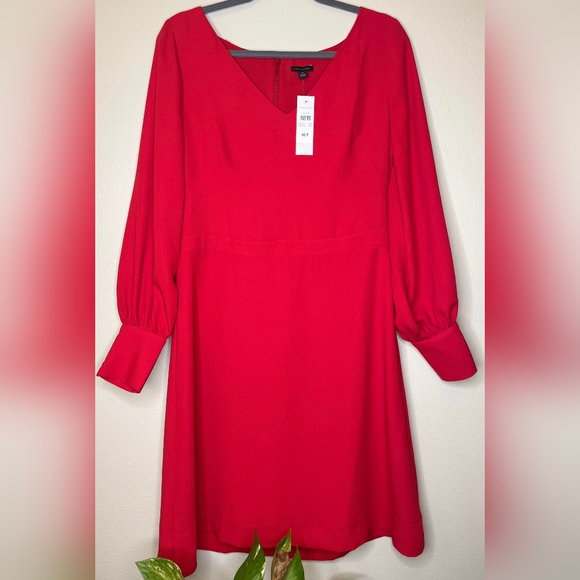 Ann Taylor | Dresses | Ann Taylor Red Dress | Poshmark